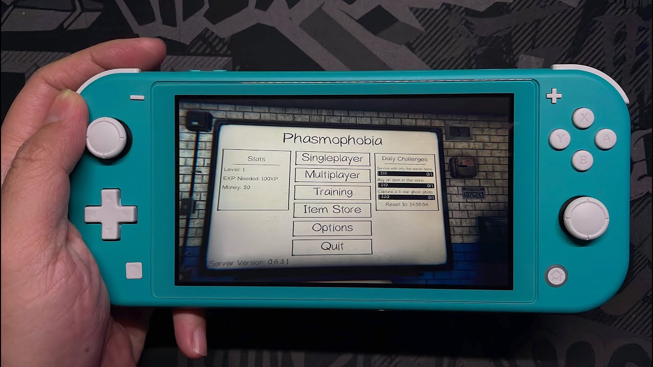 Phasmophobia Gameplay On Nintendo Switch LITE - YouTube