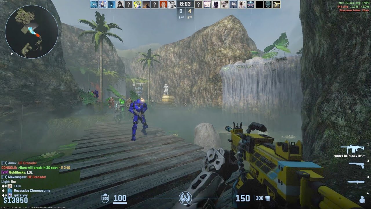 CS2: Zombie Escape Mod | Map: Vietnam | on GFL Clan - YouTube