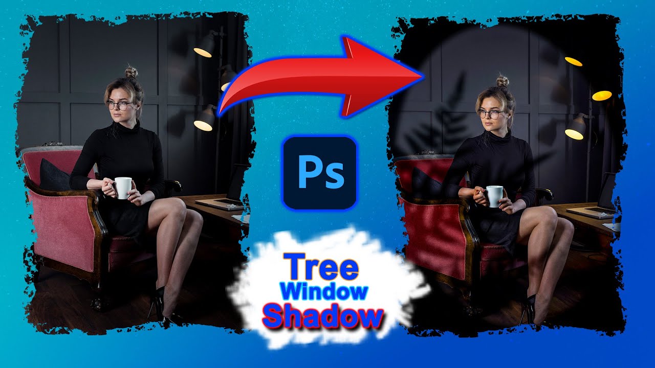 Manipulation in Photoshop | Create Window Shadow on photo in photoshop ...