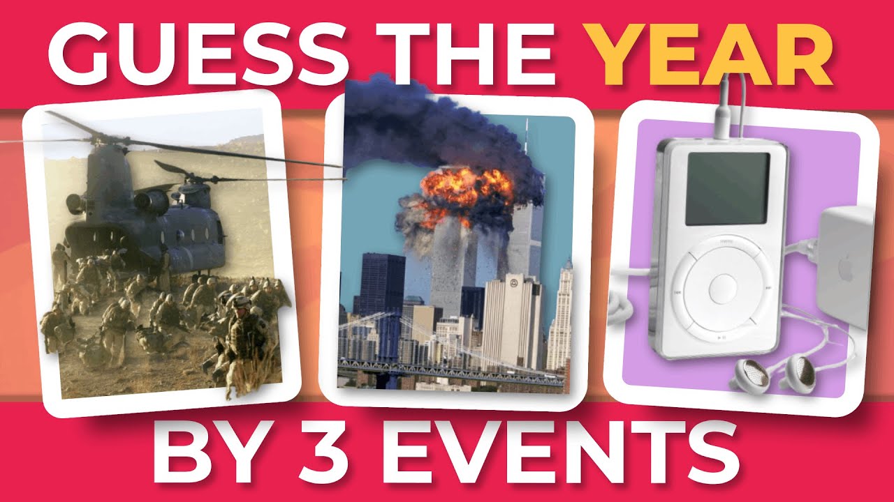 GUESS THE YEAR BY 3 EVENTS 📅 | History Quiz - YouTube