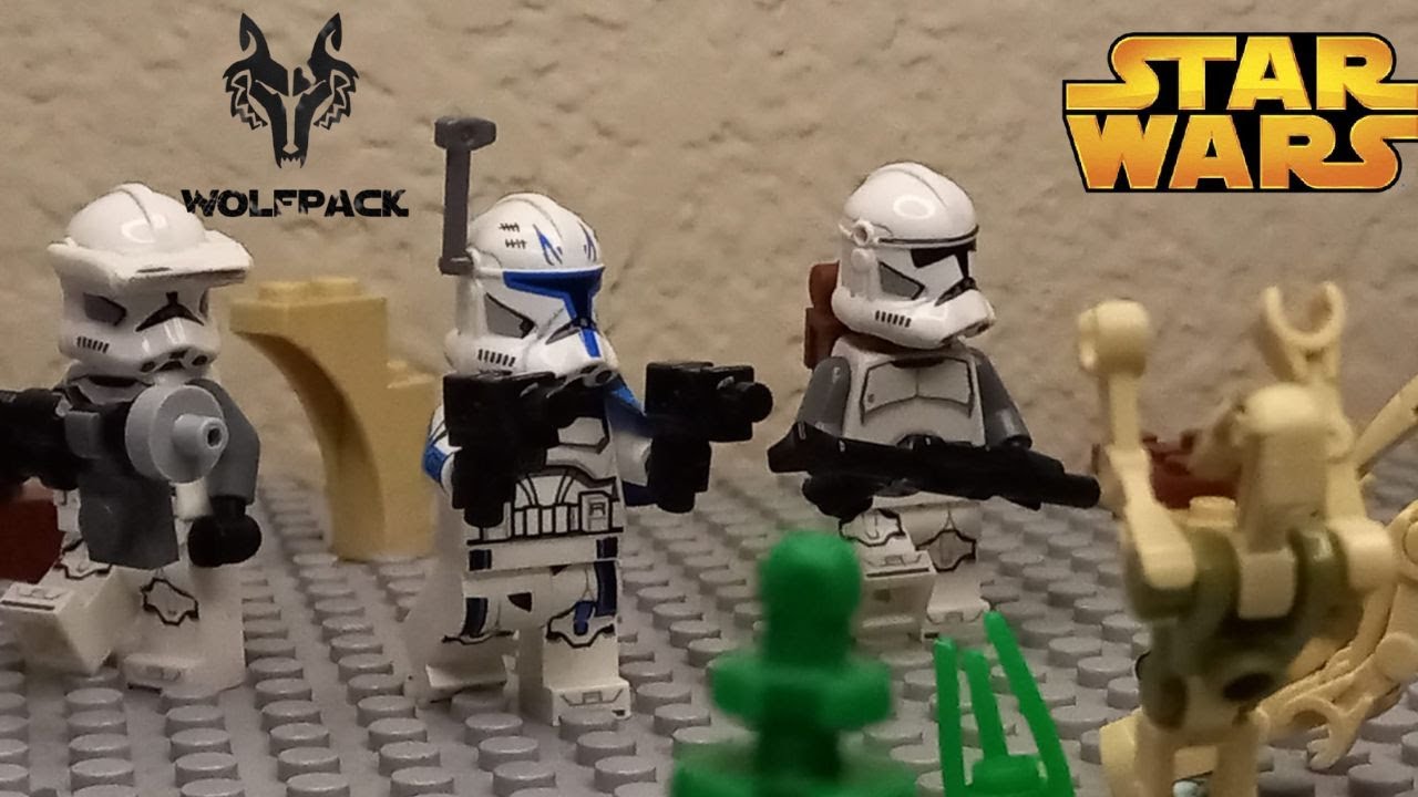 The Wolfpack rescue mission lego clone wars stop motion Part 1 - YouTube