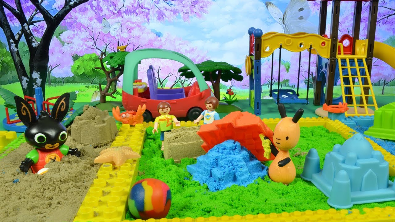 Bajka Bing po polsku Zabawa Binga i Flopa w piaskownicy - YouTube