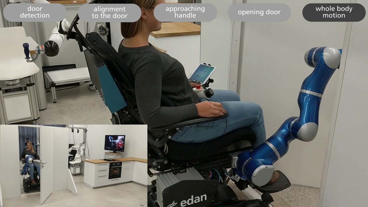 Shared control applied to the assistive robot EDAN - YouTube