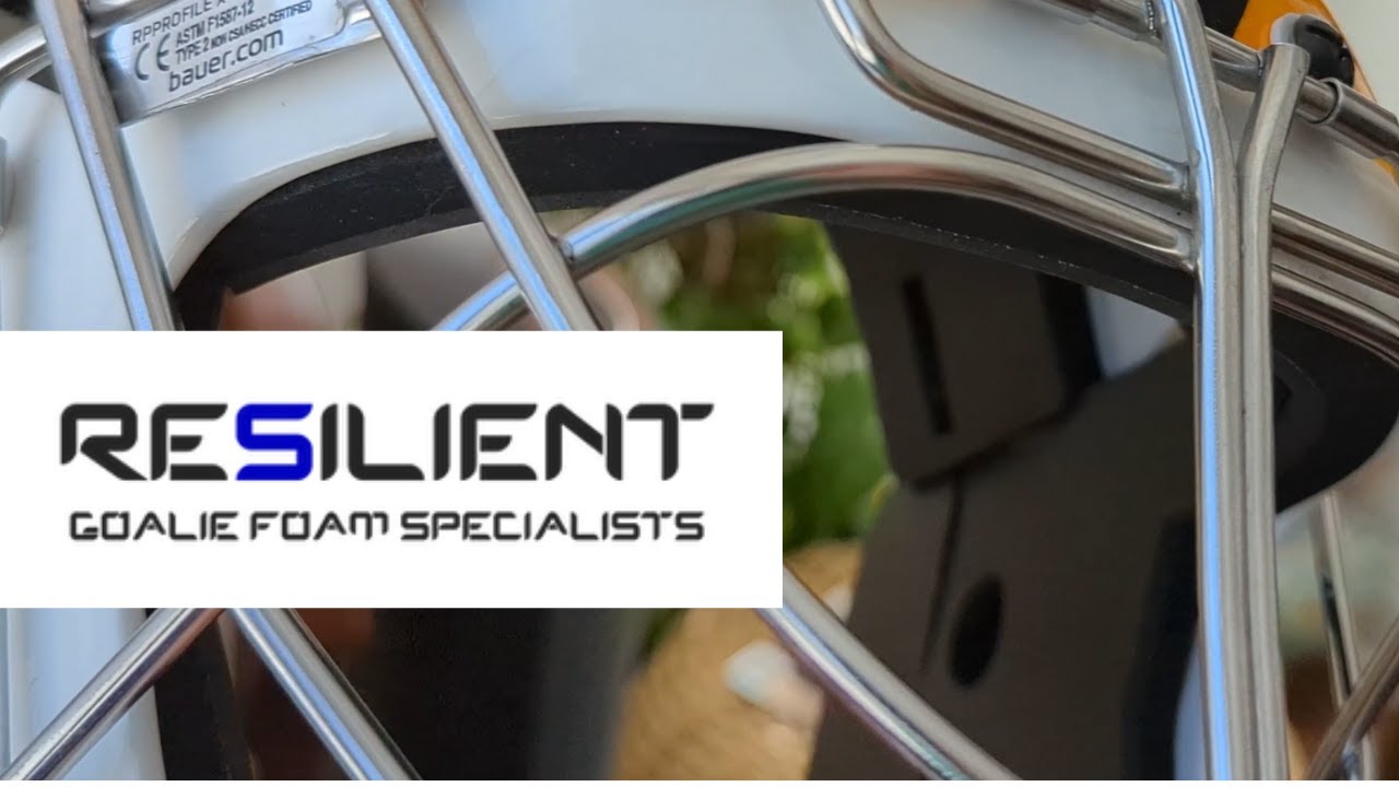 Resilient Goalie Foam Replacement on a Bauer 960 XPM Mask - YouTube