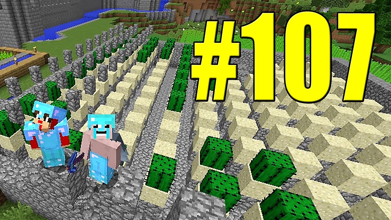 Minecraft Equipe Survival #107 - O FARM DE CACTUS! - ft LipaoGamer e ...