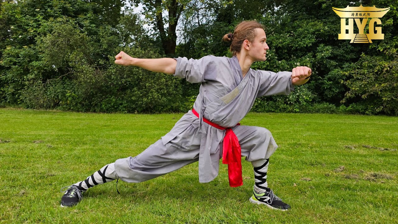Ba Bu Lian Huan Quan 少林八步连环拳 He Yong Gan Martial Arts - YouTube