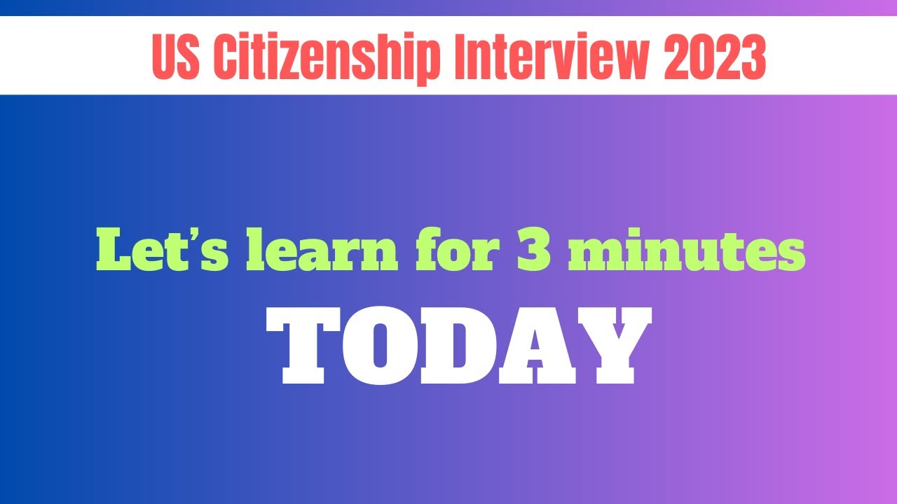100 Civics Questions 2023 for the US Citizenship interview (2008 ...