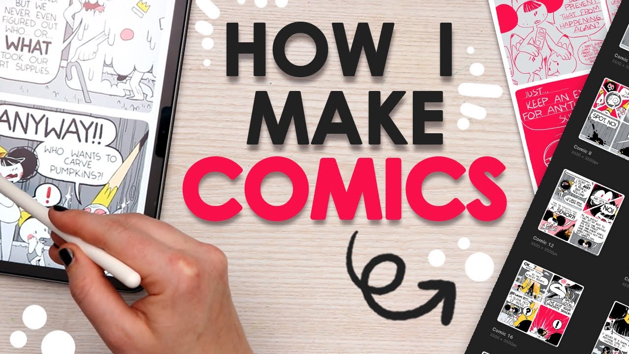 LET'S MAKE A COMIC - My Comic Page Process - YouTube