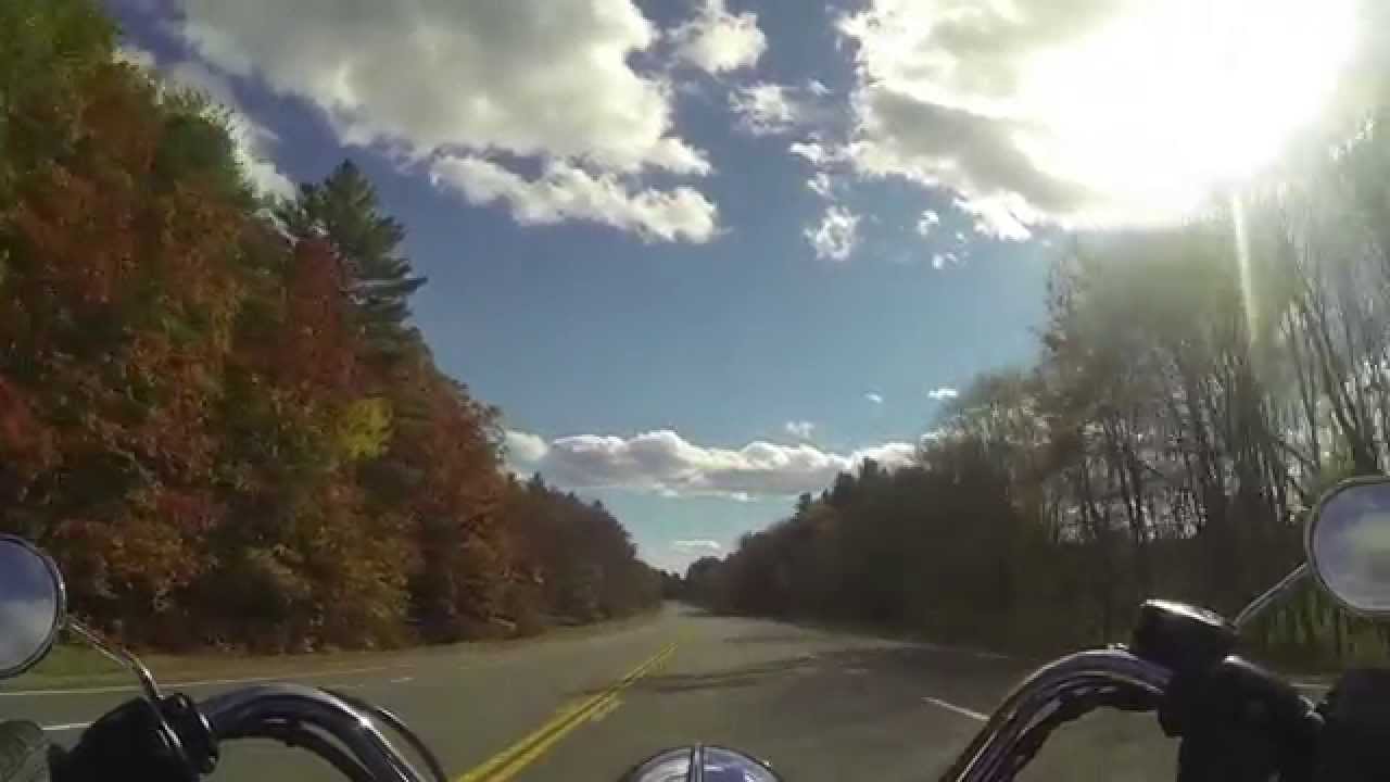 Fall Foliage Motorcycle ride in New Hampshire - YouTube