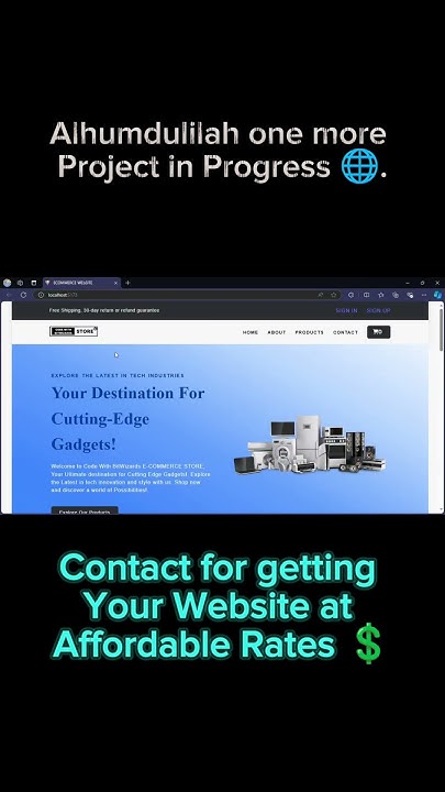Build Complete E Commerce Website Using Html Css And Javascript Codewithbitwizards Youtube