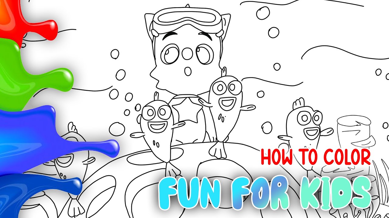 Colorful Adventures with Baby Shark Pinkfong | Dive into a Fun Coloring ...