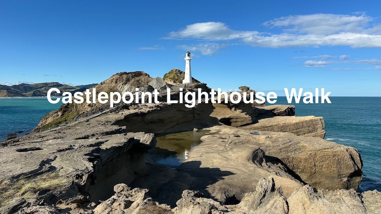 Castlepoint Lighthouse walkway, Wellington, New Zealand - YouTube