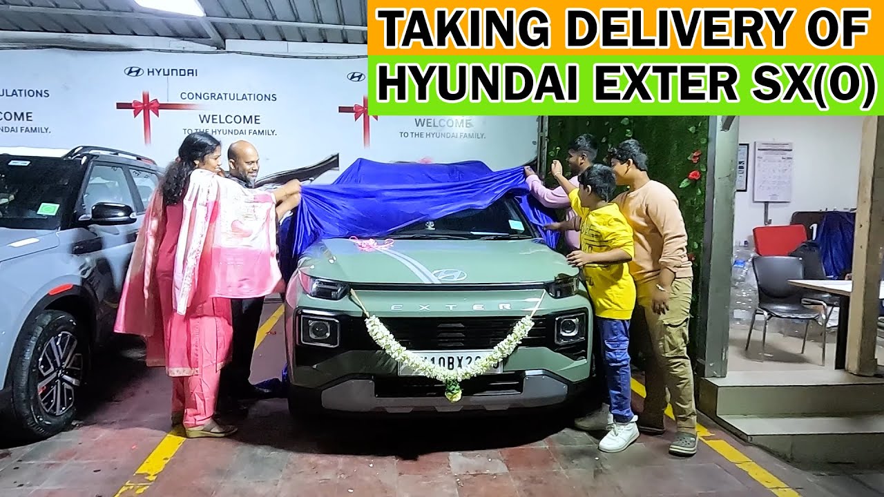 New Car delivery ceremony!! | Hyundai Exter SX | DT 1.2L MT Petrol ...