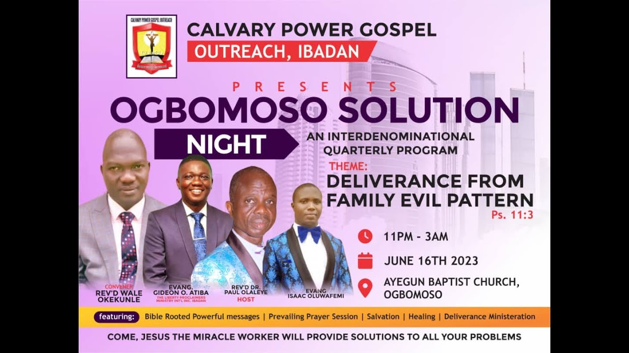 CALVARY POWER GOSPEL OUTREACH IBADAN - YouTube