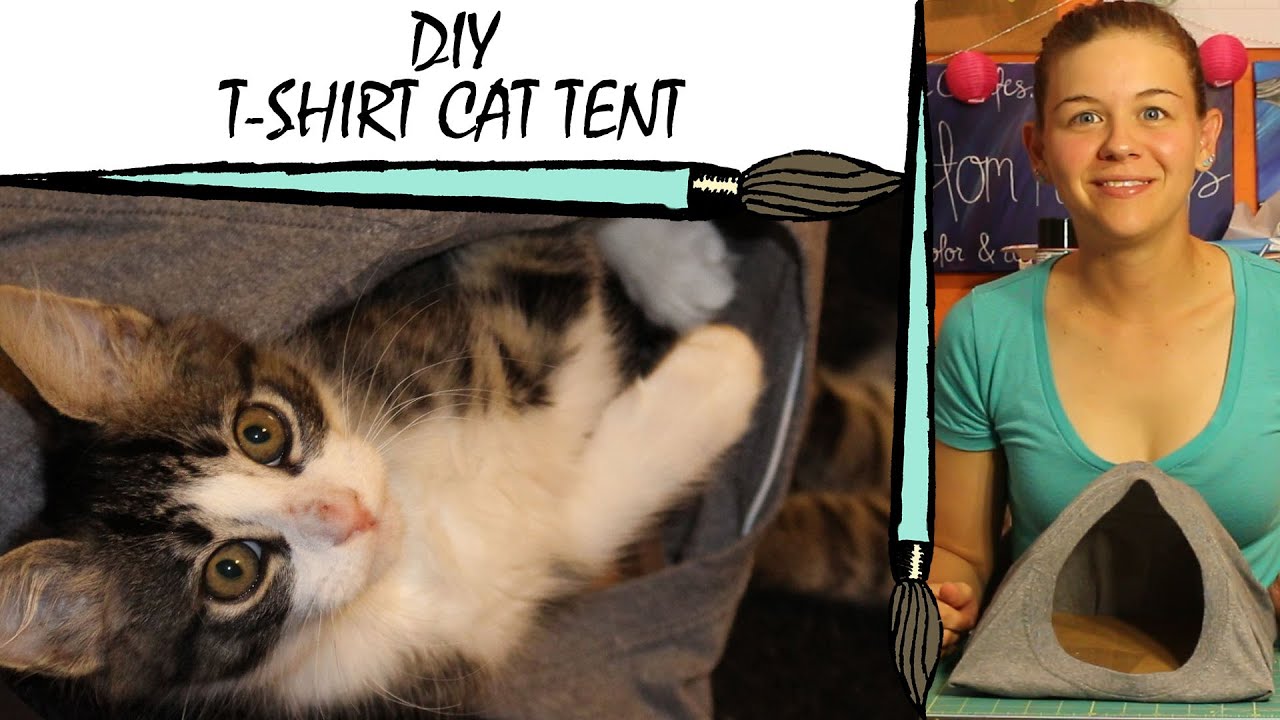 Kate Creates T Shirt Cat Tent Youtube