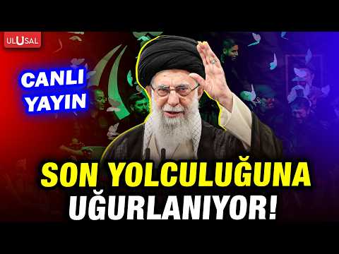 SON DAKİKA! İran halkı ve 100 farklı ülkeden temsilci Ali Hamaney'i son yolculuğuna uğurluyor!