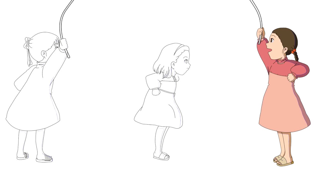 [2D Animation] : Jumping Rope - scenes from memories - ( 50% progress ...