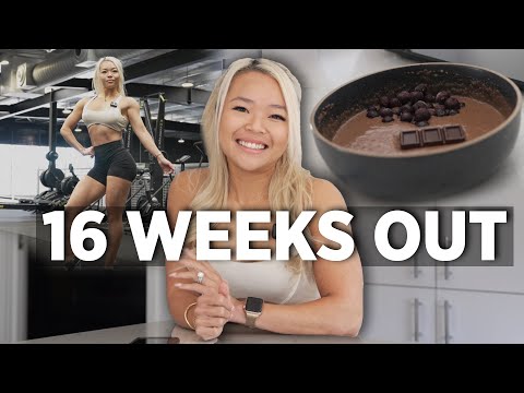 16 weeks out !! Upperbody training & posing, IFBB bikini pro VLOGs
