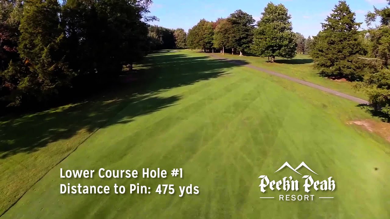 Peek'n Peak Lower Course Hole #1 - YouTube
