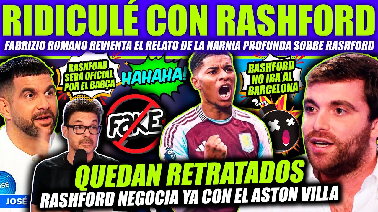 PERIODISTAS CULÉS REVENTADOS POR EL FAKE DE RASHFORD AL BARCELONA ...