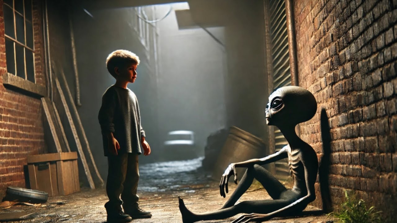 No One Dared to Help the Scorned Alien in the Dark Alley, Until a Young ...