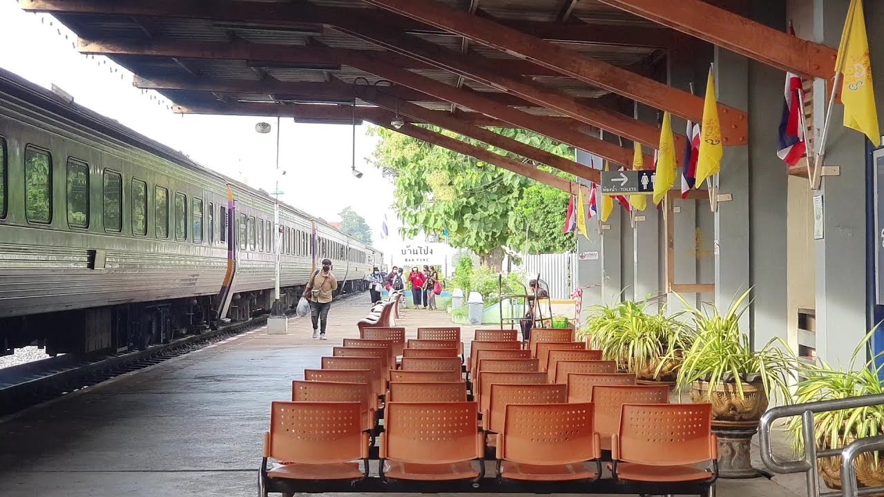 Hitachi 4518 ทำรถด่วน 84 จอดบ้านโป่ง ถึงก่อนเวลาเกือบ 10 นาที express ...