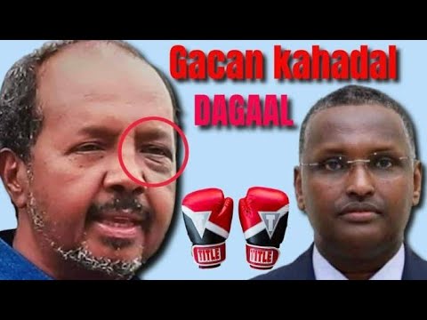 Hasan Sheikh Mohamud iyo Mahad Salad oo Dagal Ka Dhex Bilawday - YouTube