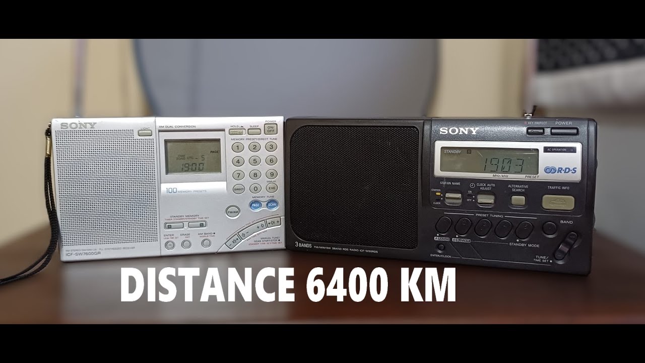 Sony ICF-M50 RDS Sony ICF760GR Shortwave Comparasion - YouTube
