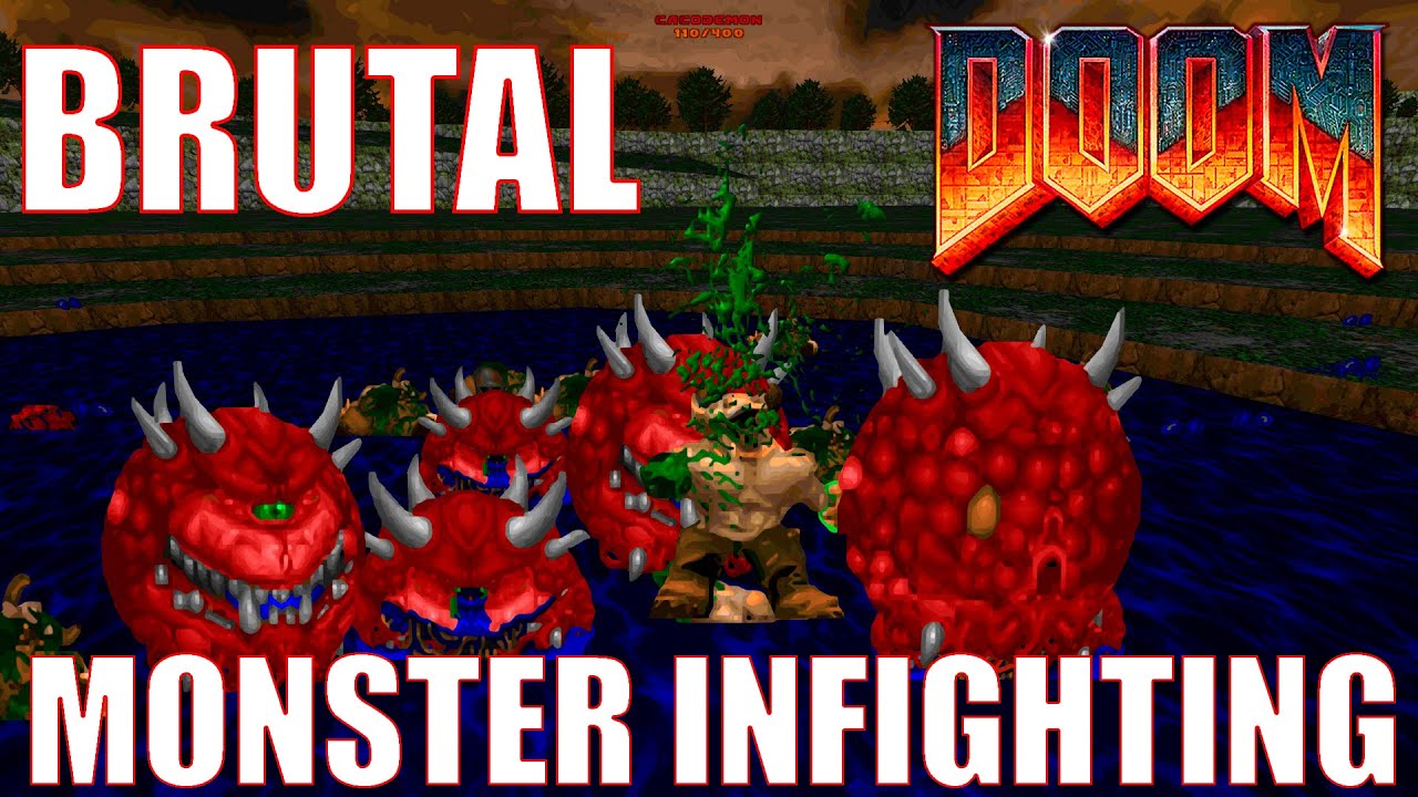 Hell Knight vs Cacodemon - BRUTAL DOOM Monster Infighting - Full HD NPC ...