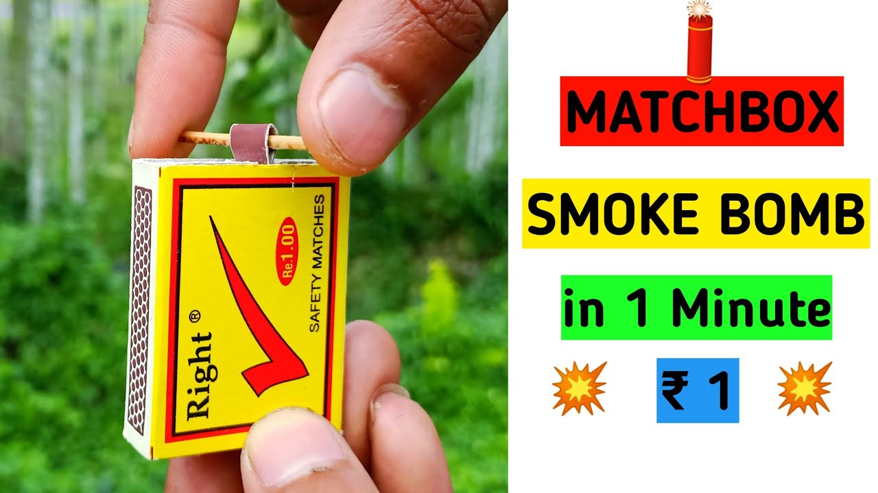 How To Make Matchbox Smoke Bomb Easy At Home _ Smoke Bomb 🧨 - YouTube