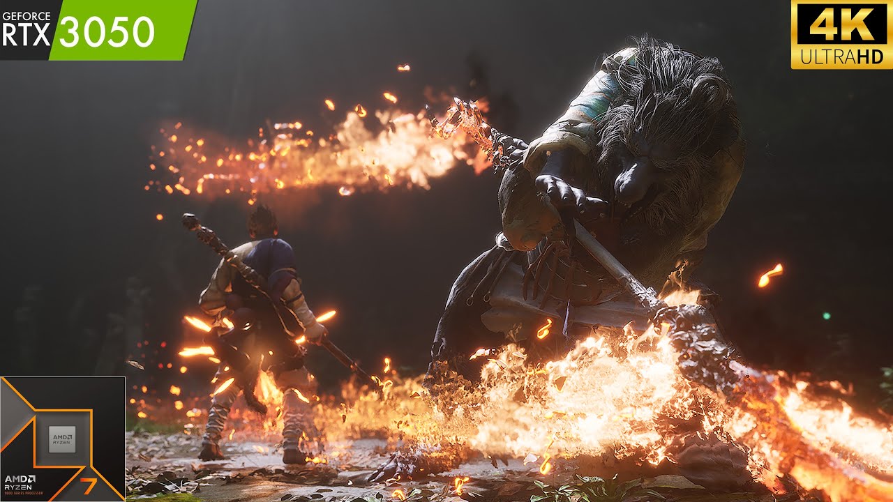 Next-Gen Visuals! Black Myth: Wukong Boss Fight in 4K Ultra (RTX 3050 ...