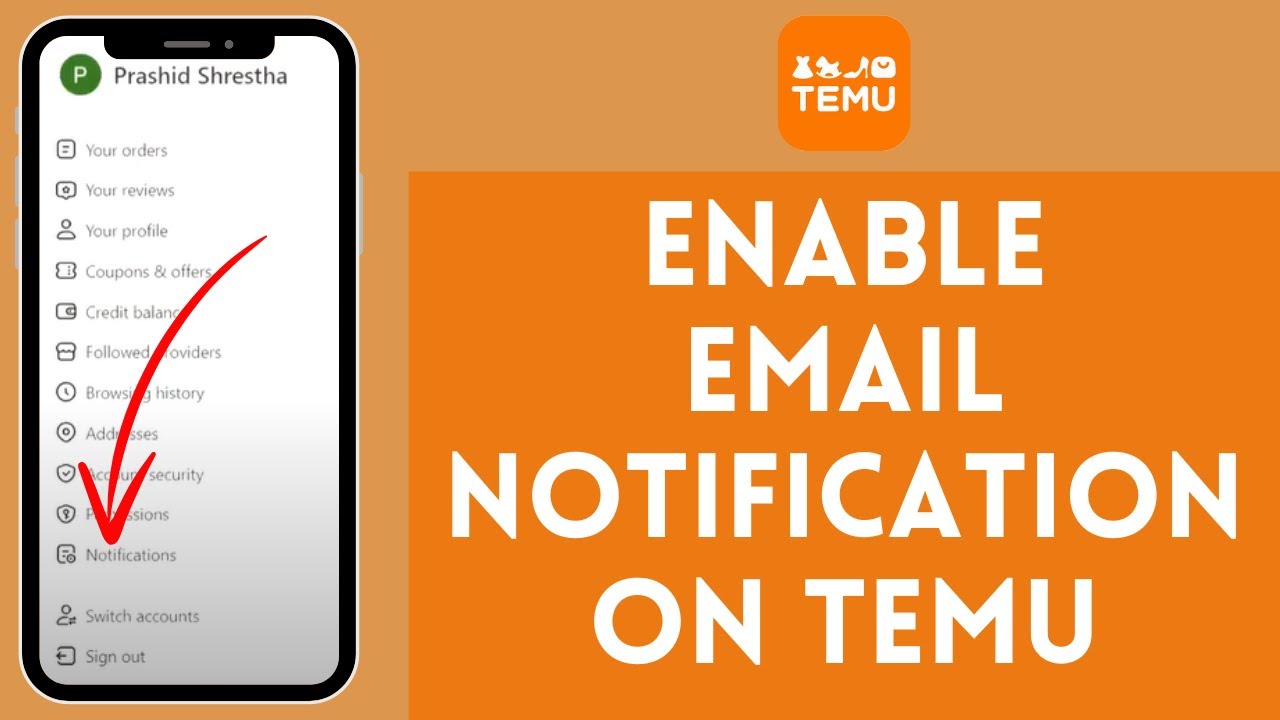 How To Enable Email Notifications On Temu 2024 | Turn On Temu Email ...