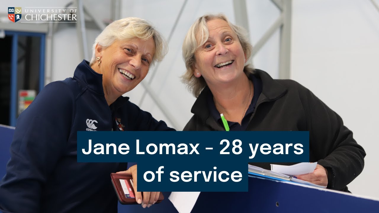 Jane Lomax - 28 years of service | University of Chichester - YouTube