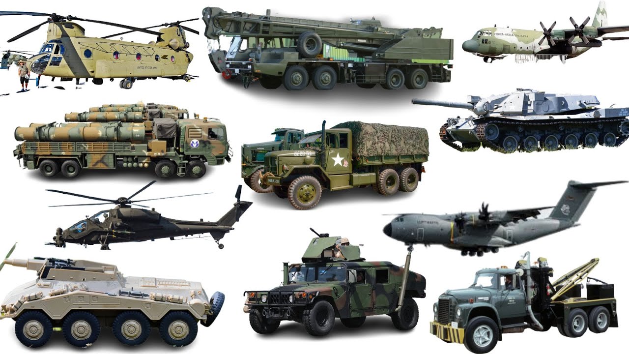 Army Vehicles - Learning Military Vehicles | Trucks & Airplanes | Easy ...