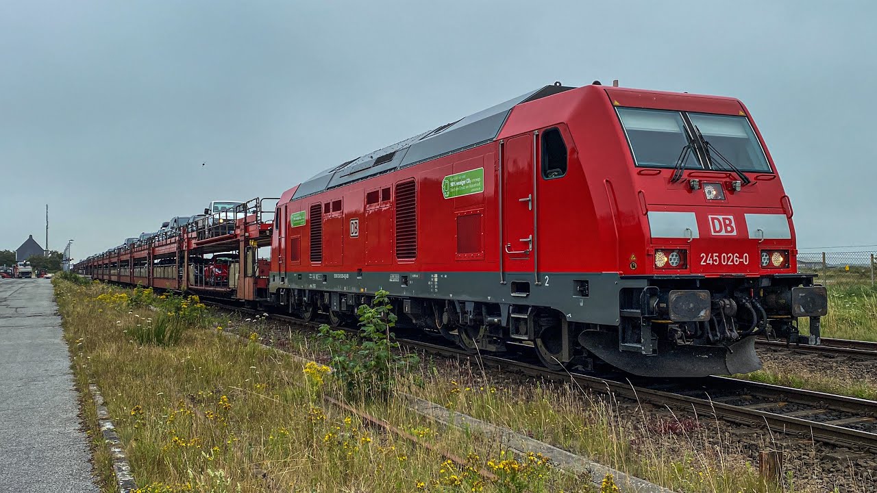 Bahnverkehr in Keitum mit BR 245,BR247 und so Weiter - YouTube