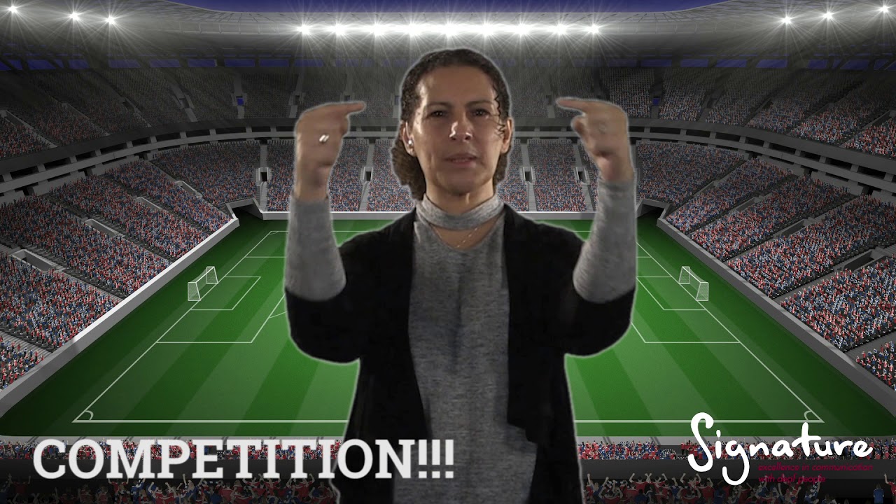 Learn how to sign Competition in British Sign Language - YouTube