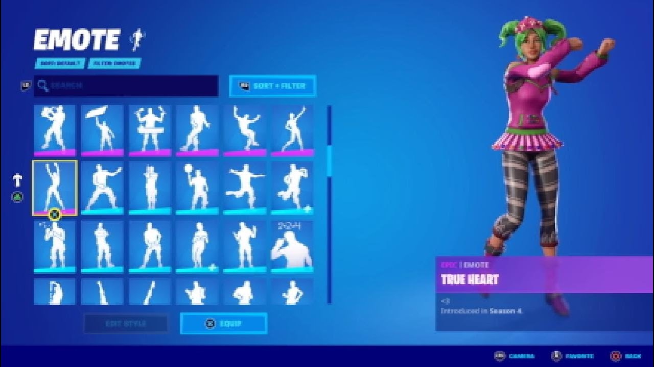 Fortnite - true heart emote in slow motion - YouTube