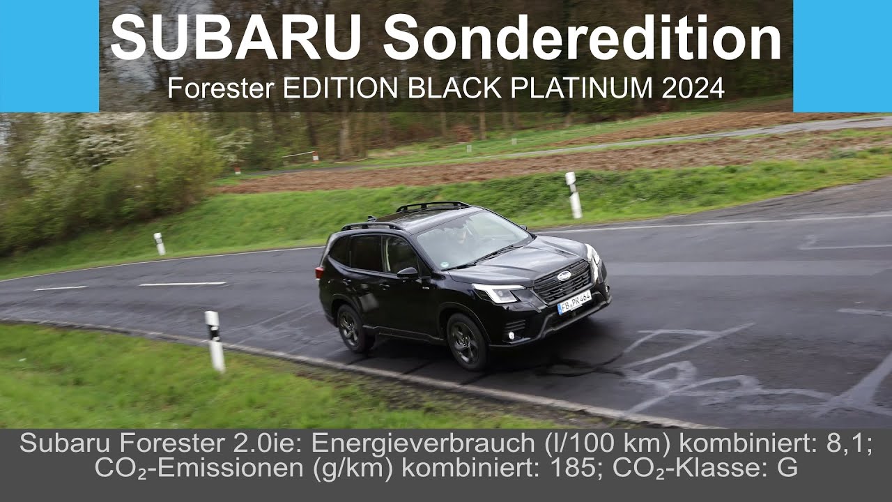 Subaru Forester EDITION BLACK PLATINUM | Das bietet die exklusive ...