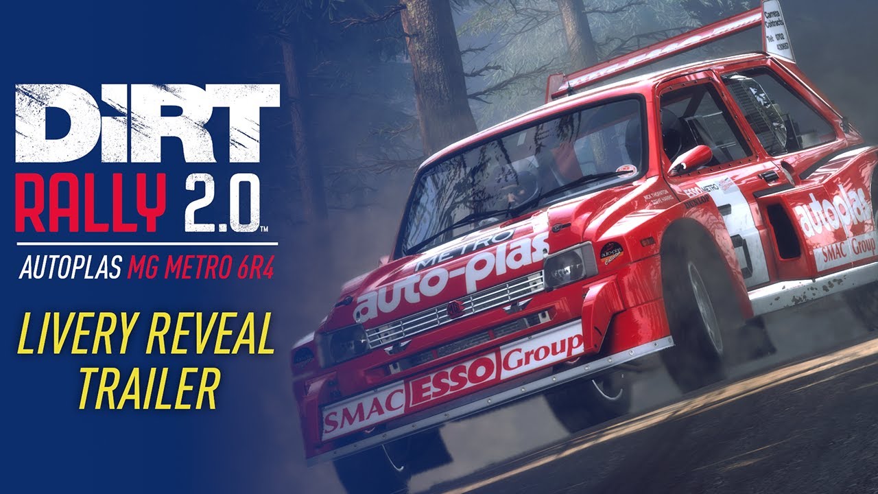 DiRT Rally 2.0 - Autoplas MG Metro 6R4 - Livery Reveal Trailer - YouTube