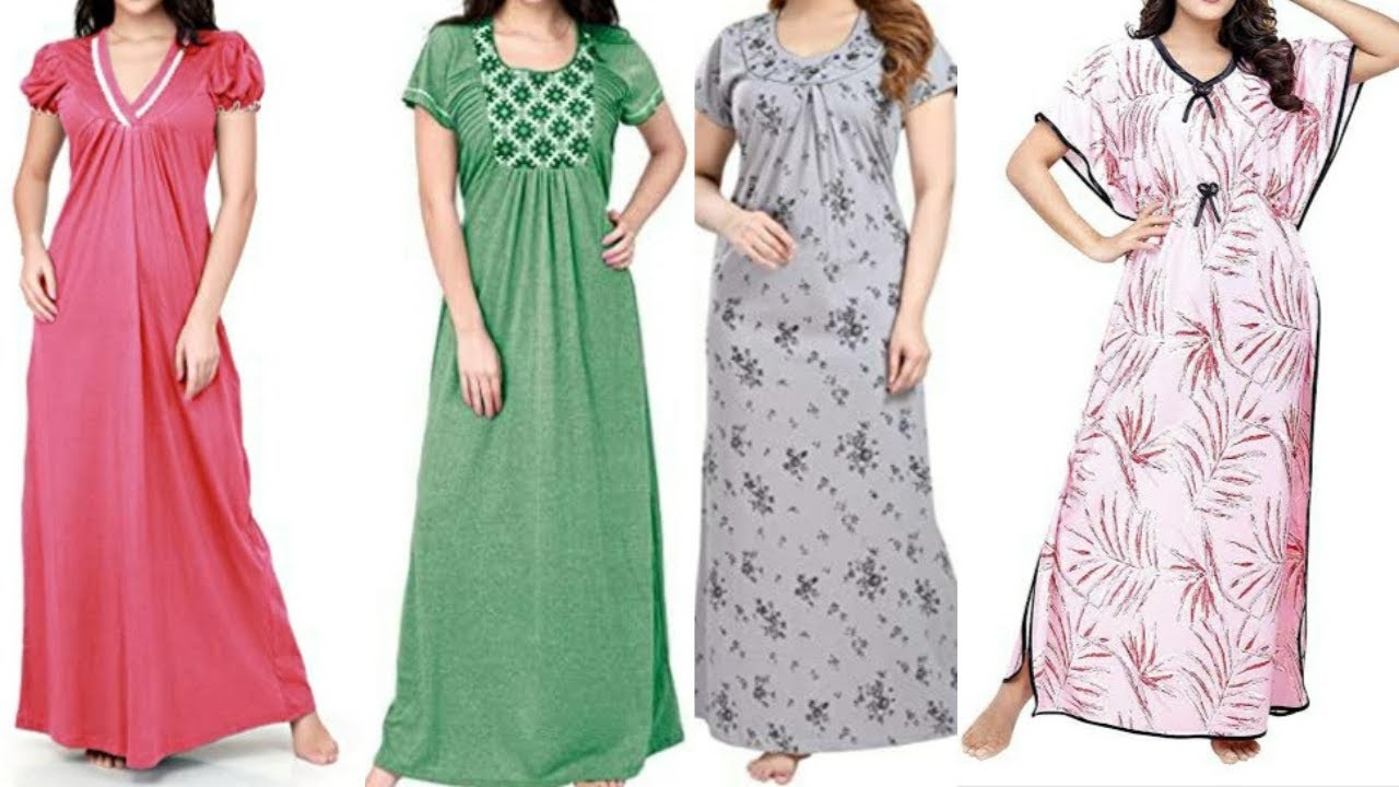 Night dress for ladies | Night maxi | Nighty dress | Nighty for woman ...