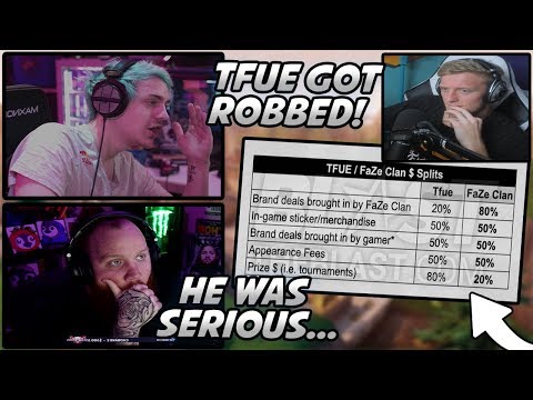 Ninja & Tim SHOCKED After Seeing Tfue's LEGIT FaZe Clan Contract! (Tfue Got ROBBED...)