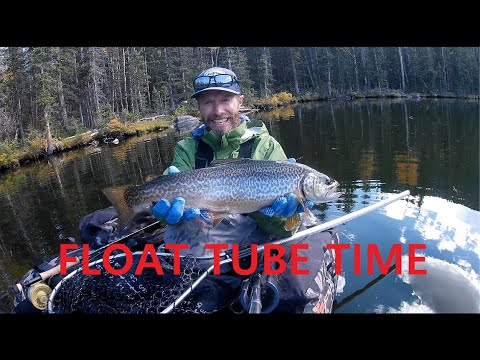 Fall fly fishing from a float tube -- part 1 - YouTube