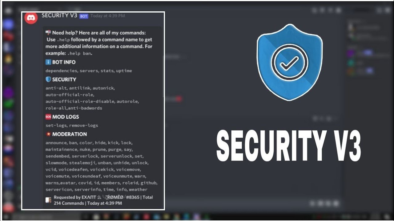 SECURITY V3 | how to make security v3 discord bot with antiraid ...