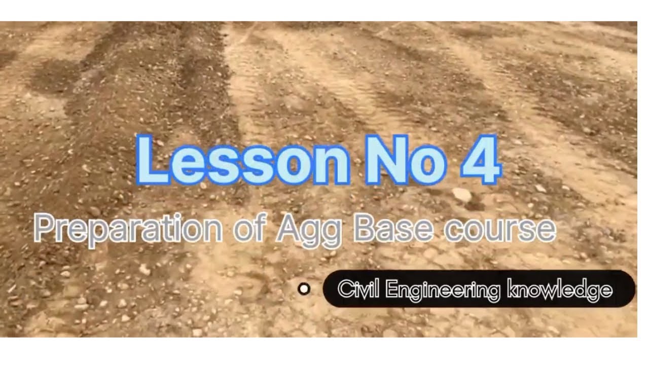 Preparation of aggregate base course and FDT testing - YouTube