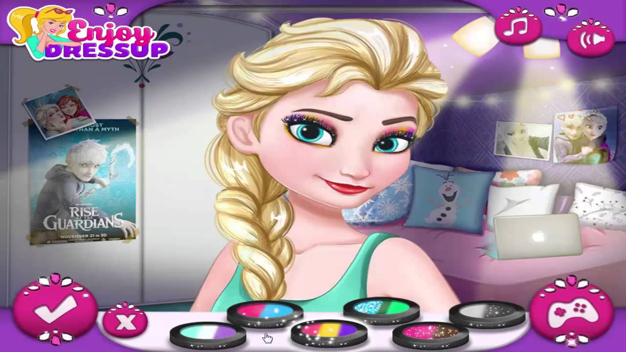 Modern Frozen Sisters ♥ Elsa and Anna Makeup Dress Up Game for Girls ...