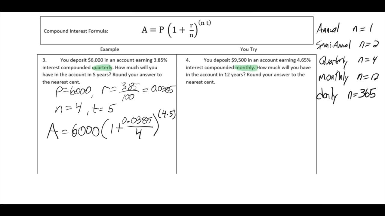103x Finance LHS Compound Interest - YouTube