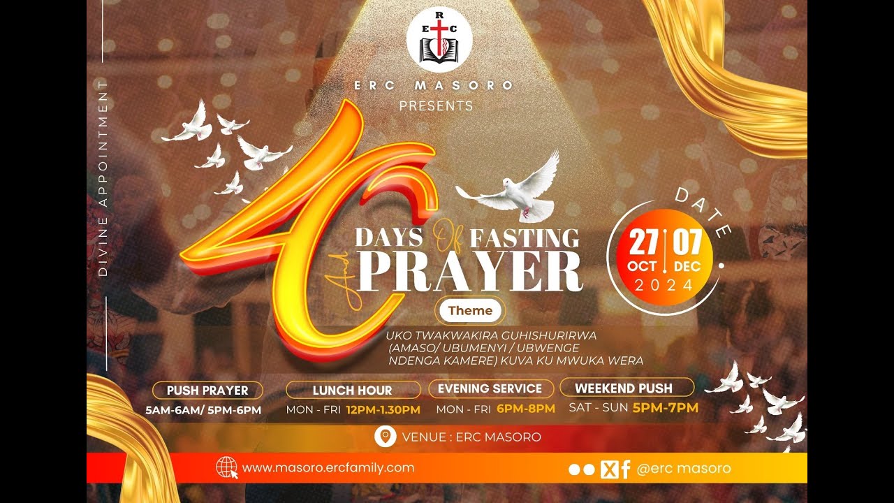 PUSH PRAYER DAY 3 OF 40 DAYS OF PRAYER &FASTING 2024 - YouTube