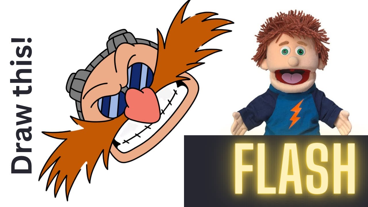 How to draw Doctor Eggman from Sonic the Hedgehog with Flash - easy ...
