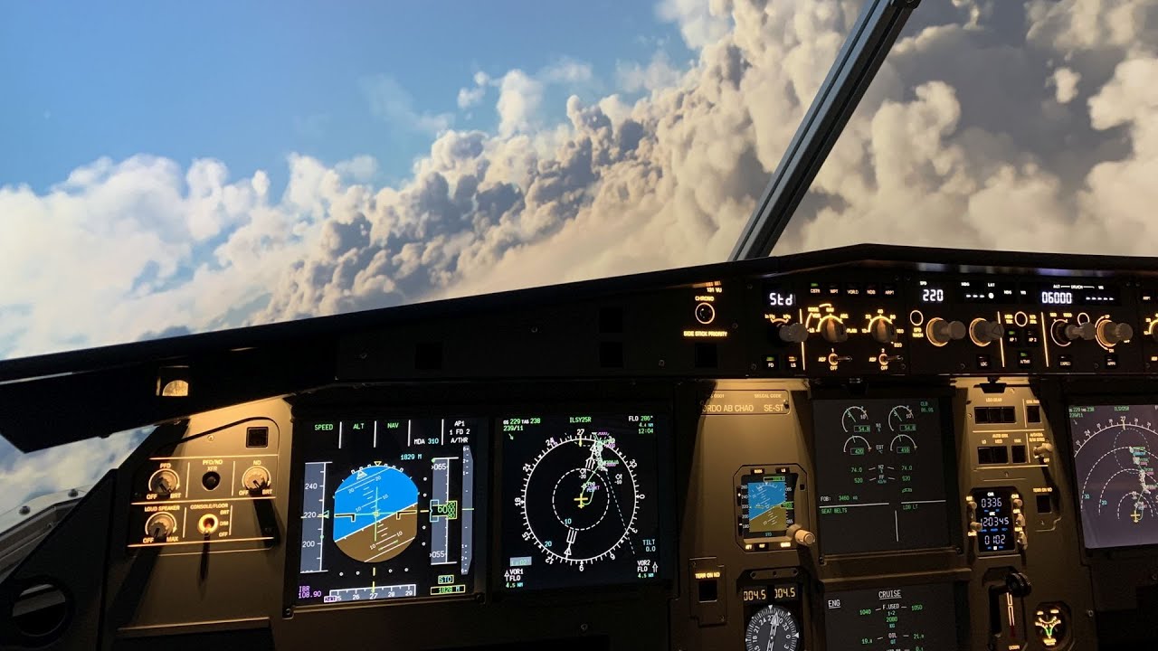 A320 Home Cockpit Startup and Flight EDDM - EDDH - YouTube