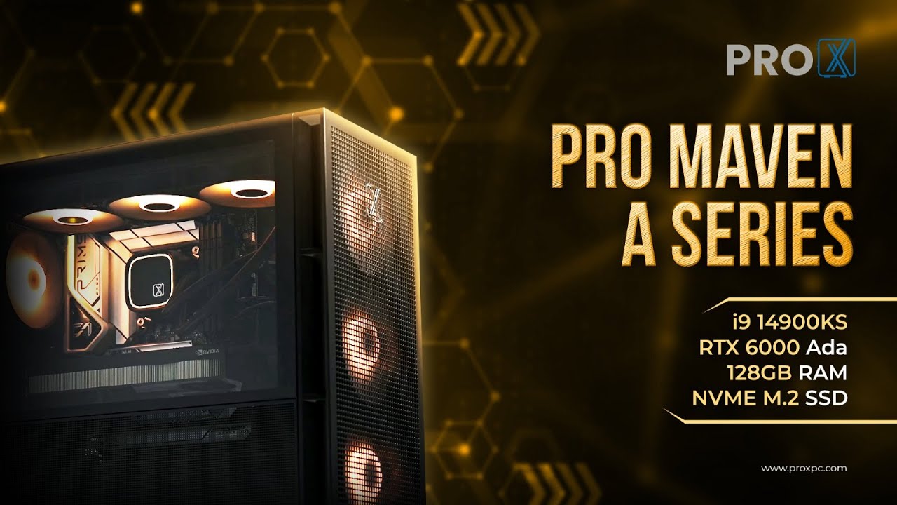 Insane PC build Intel i9-14900KS | RTX 6000 Ada | 128GB DDR5 RAM |Z790 Wi-Fi MOB | Pro Maven-a ...